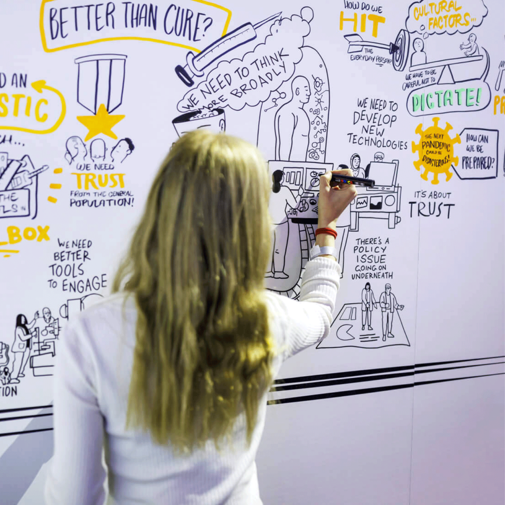 Live Event Scribing at Welcome Trust Event – Smartup Visuals