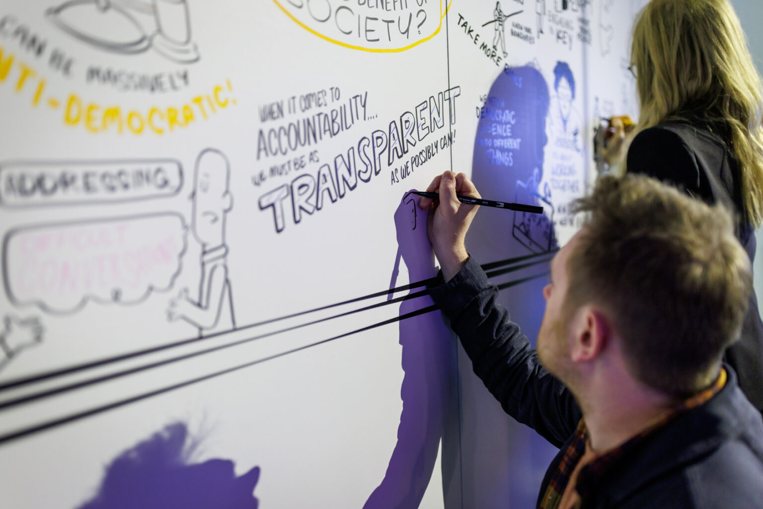 Live Event Scribing at Welcome Trust Event – Smartup Visuals